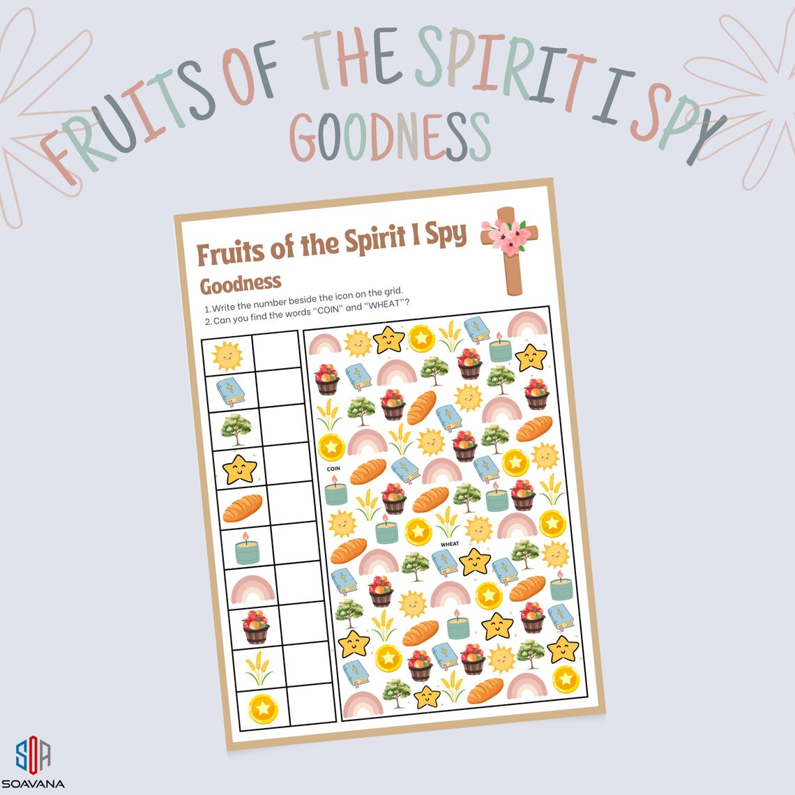 Fruit of the Spirit I Spy Goodness Printable| Christian Kids Activity ...