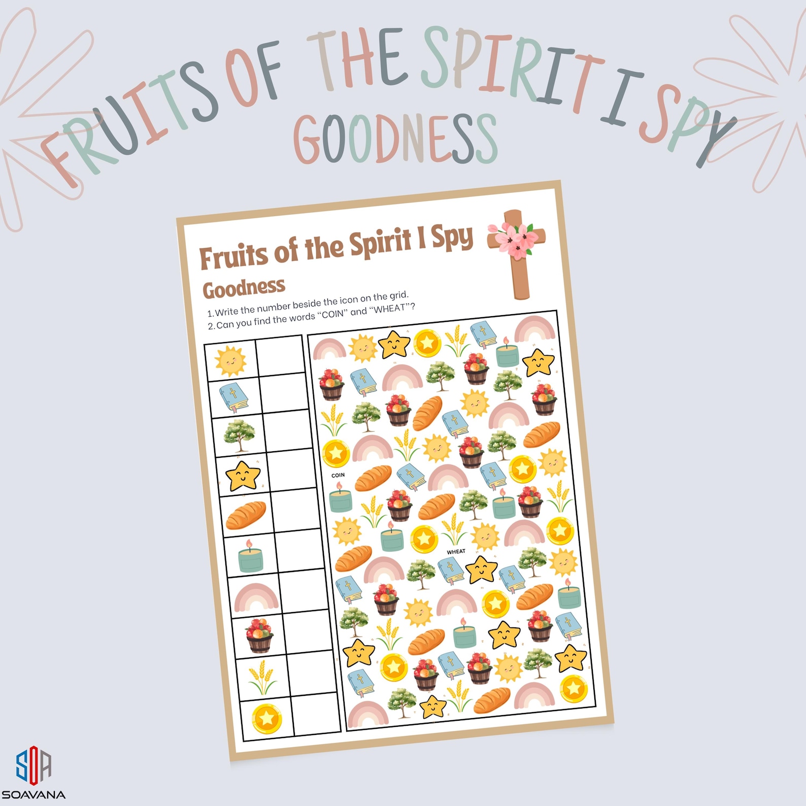 Fruit of the Spirit I Spy Goodness Printable| Christian Kids Activity ...