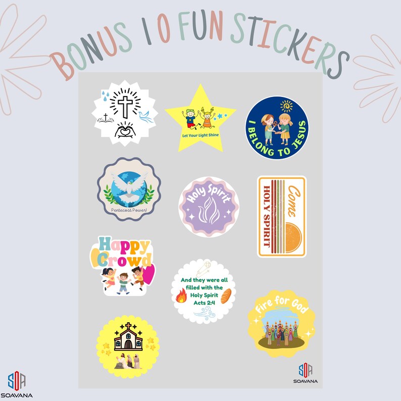 Pentecost Bible I Spy Printable Bundle – Kids Christian Activity, Resurrection Story Cards, Holy ...