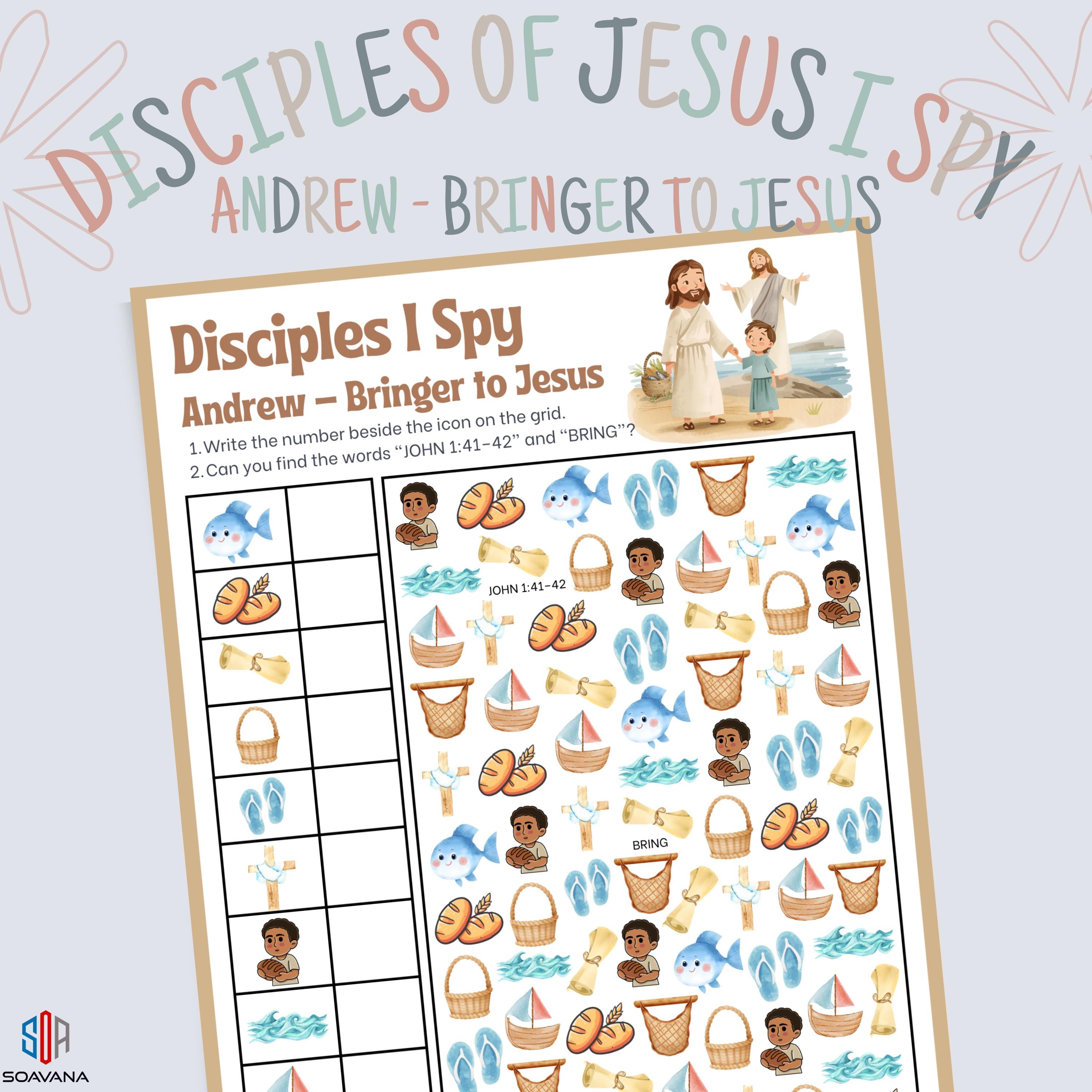 Bible I Spy 12 Disciples Mega Bundle | Complete Disciples of Jesus ...