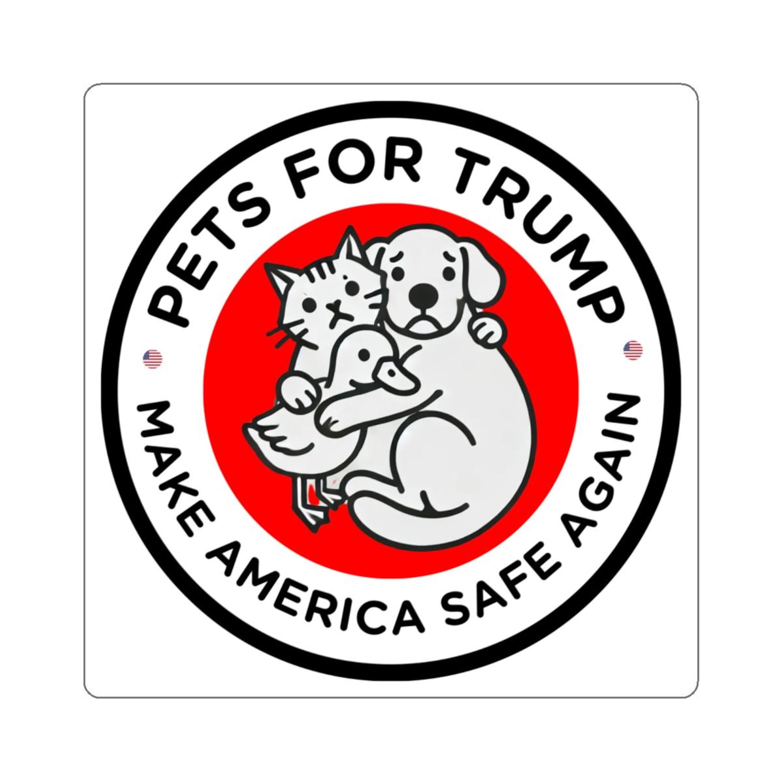 Pets for Trump Vinyl Sticker Make America Safe Again Stickers - Etsy