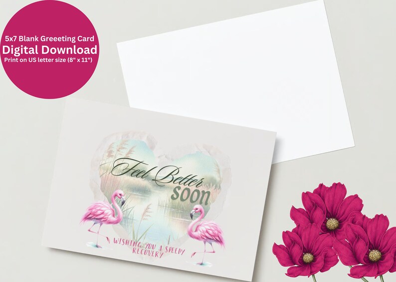 Printable Get Well Soon Card, Feel Better Soon Digital Download ...