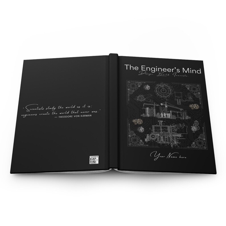 Personalized Engineer's Mind Notebook: Custom Hardcover Journal - Etsy