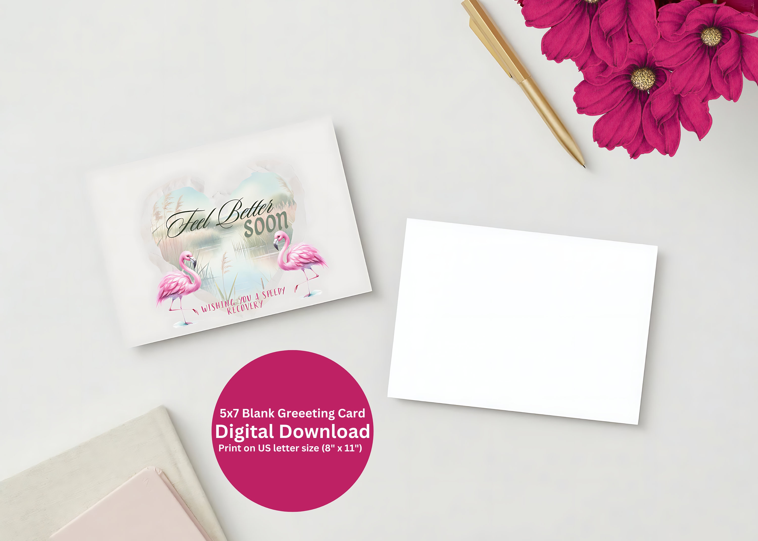 Printable Get Well Soon Card, Feel Better Soon Digital Download ...