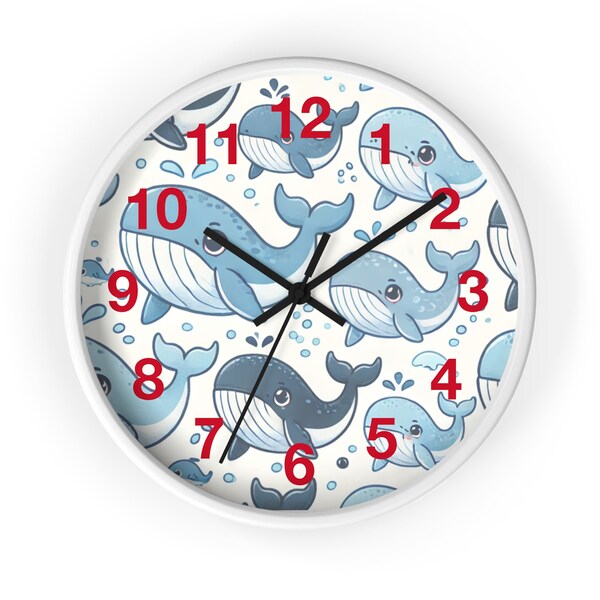 Whale Wall Clock - Etsy