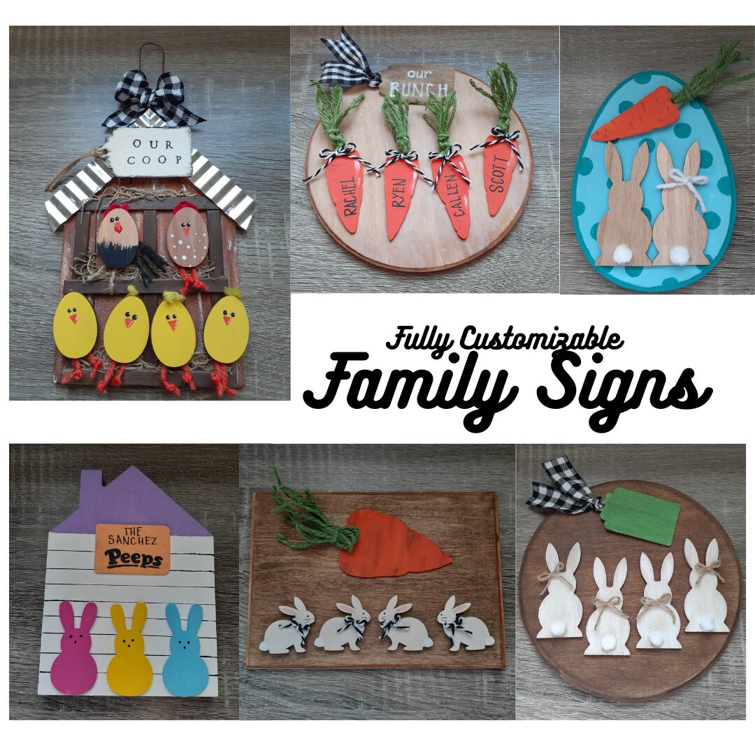 Personalized Family Signs - Etsy