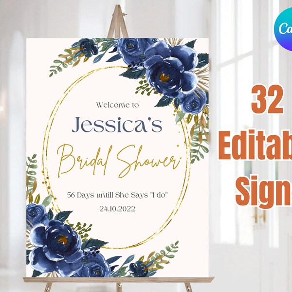 Navy Blue Sign - Etsy