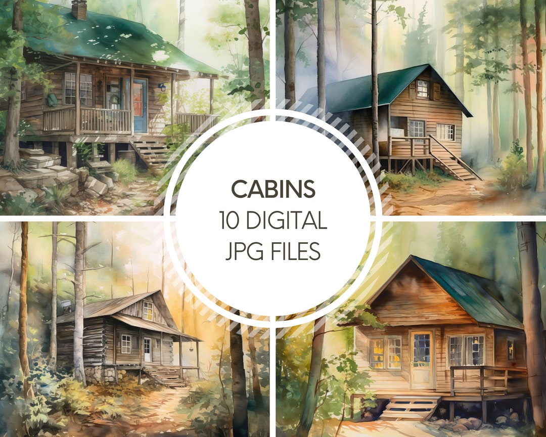 Cabin in the Woods Digital Paper Bundle 10 JPG Files - Etsy UK