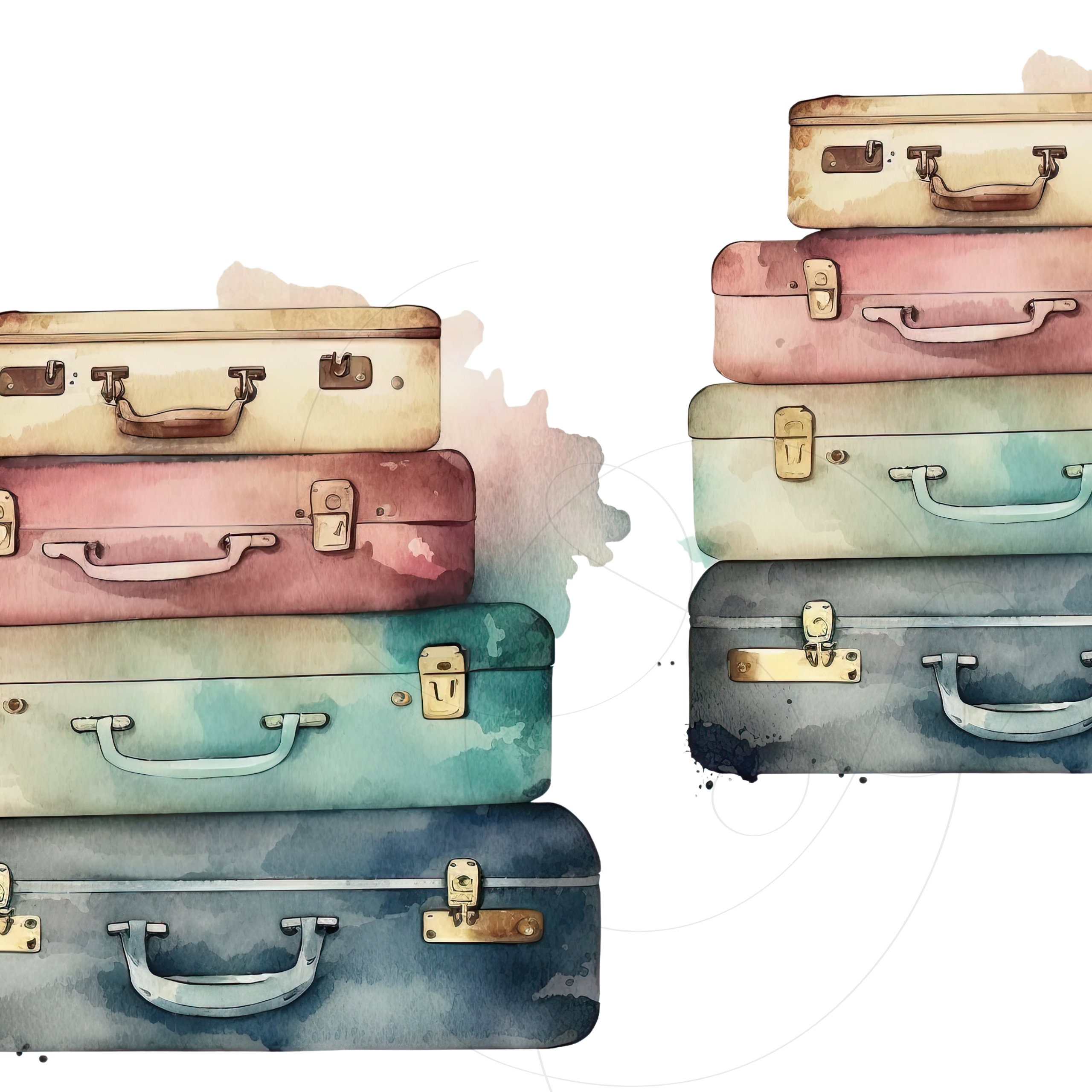 Traveling Suitcase Clipart