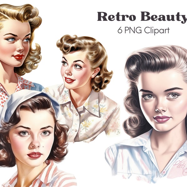 1950s Fashion Clipart - Etsy