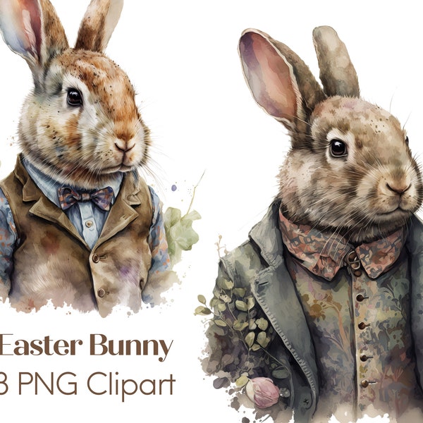 Bunny clipart - Etsy Portugal