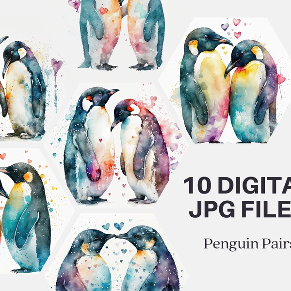Penguin Clipart - Etsy