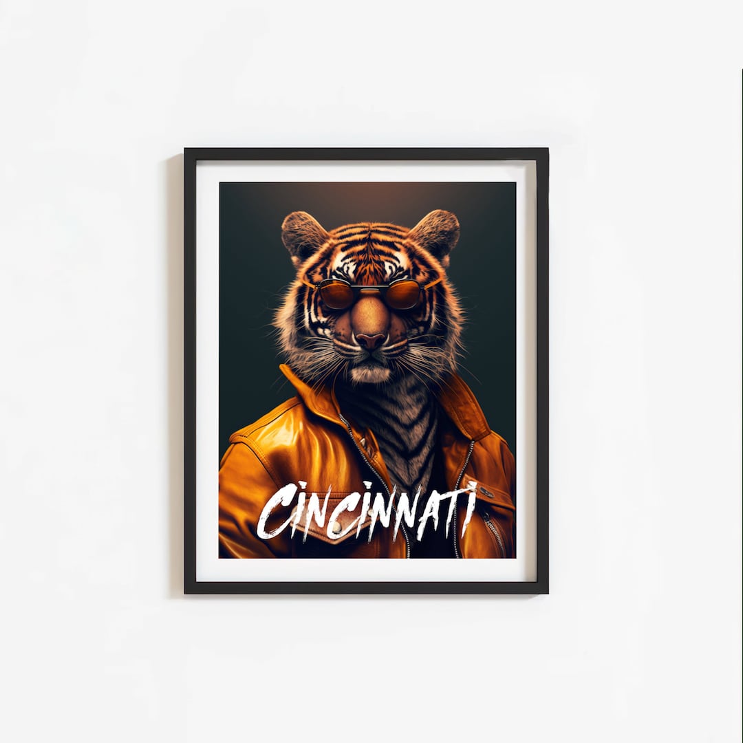 Cincinnati Bengals Wall Art Poster Modern Digital Download Office Wall ...