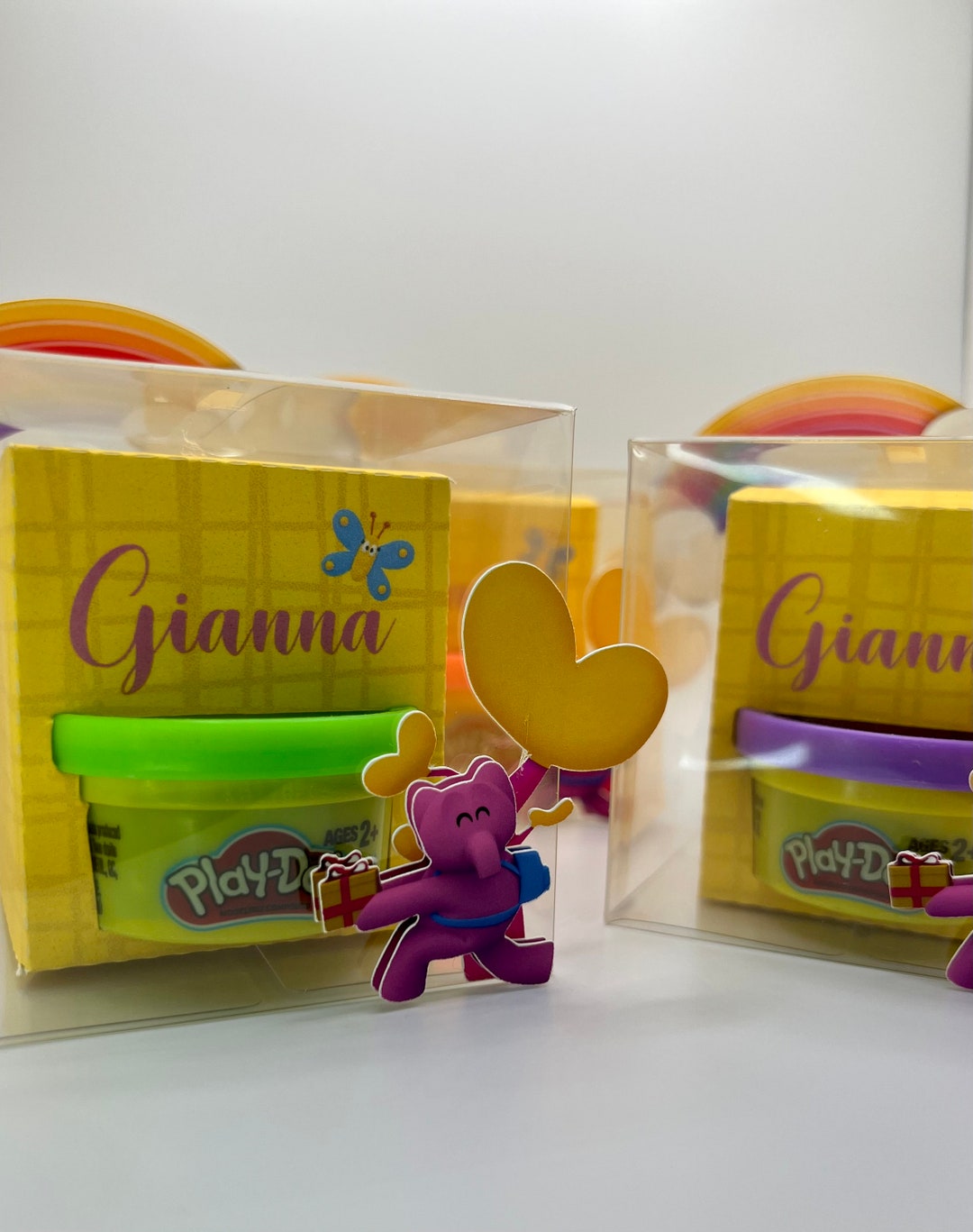 Pocoyo Play Doh Box / Play Doh Clear Box / Play Doh Birthday - Etsy España