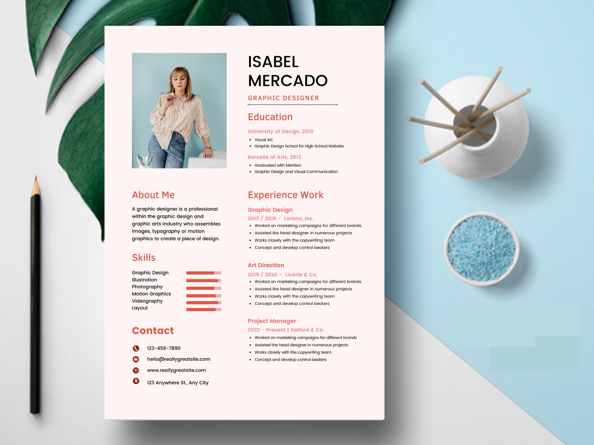 Resume Template || CV Template || Editable CV || Printable Resume ...