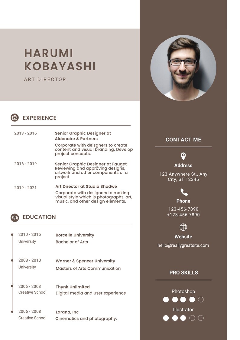 Resume Template || CV Template || Editable CV || Printable Resume ...
