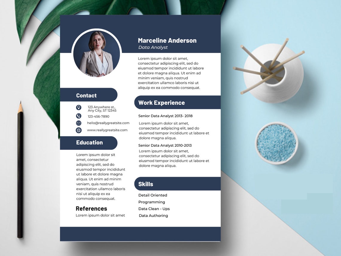 Resume Template || CV Template || Editable CV || Printable Resume ...