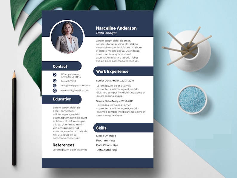 Resume Template || CV Template || Editable CV || Printable Resume ...