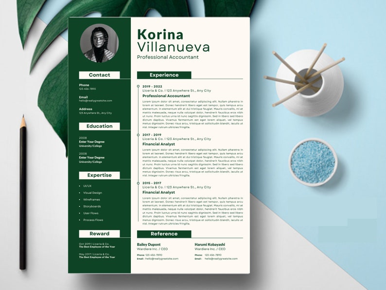 Resume Template || CV Template || Editable CV || Printable Resume ...