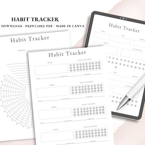 Habit Trackers || Printable Tracker || Personalized Habit || Habit ...