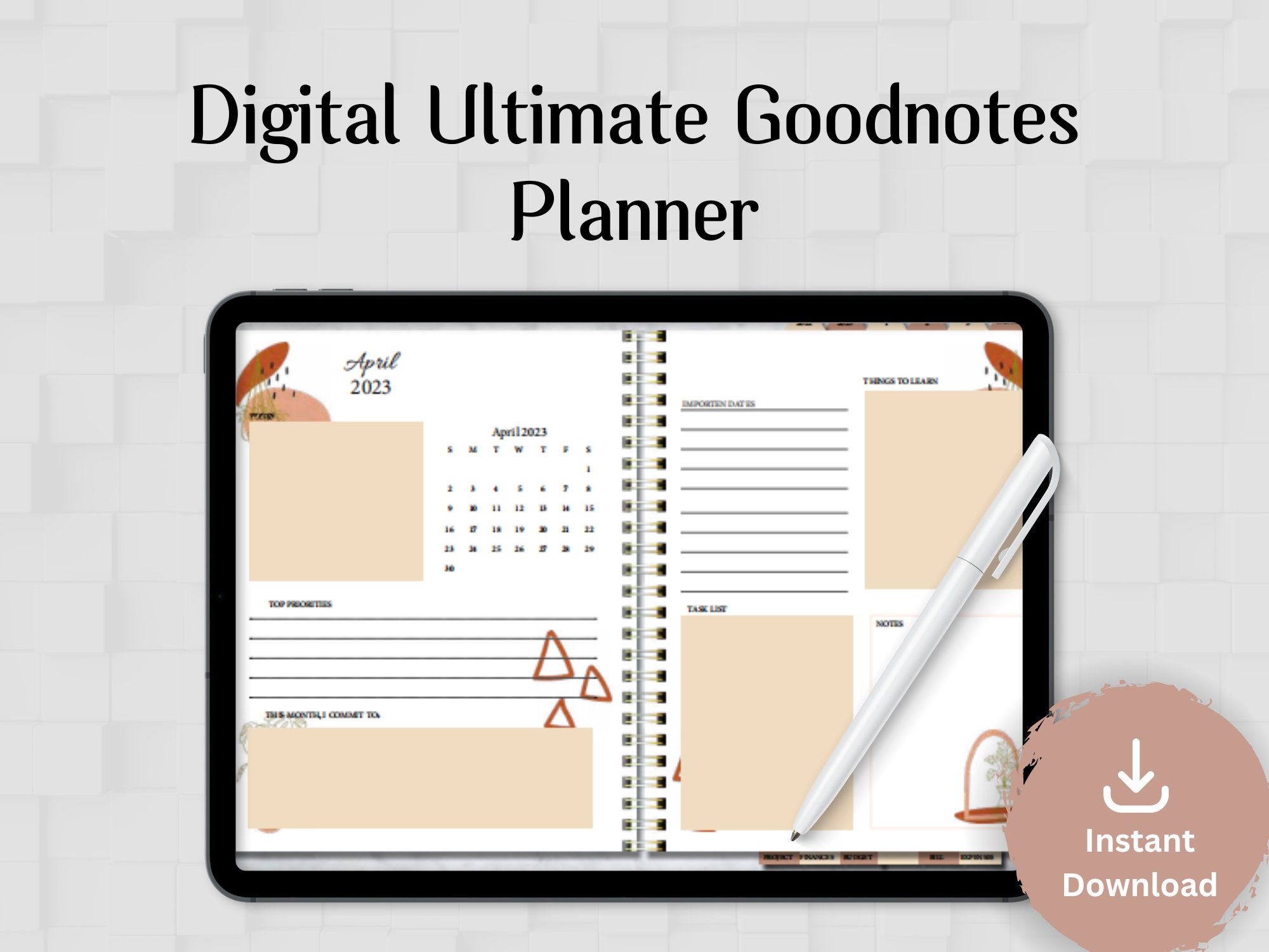 Ultimate Digital Planner Goodnotes Planner Custom Goodnote Creative ...