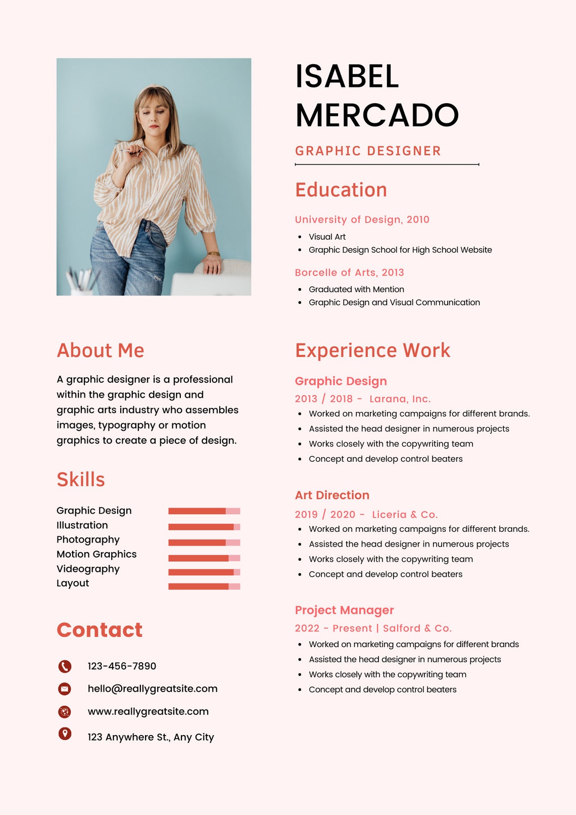 Resume Template || CV Template || Editable CV || Printable Resume ...