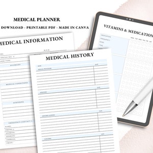 Medical Planner || Printable Planner || Digital Planner || Planner ...