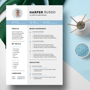 Resume Template || CV Template || Editable CV || Printable Resume ...