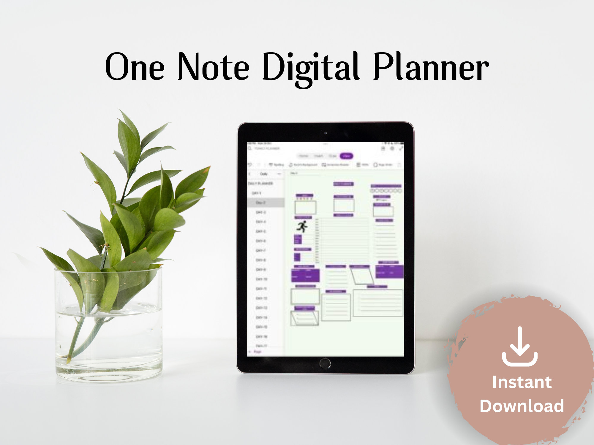 Vintage Yearly Planner || Onenote Digital Planner || Vintage Organizer ...