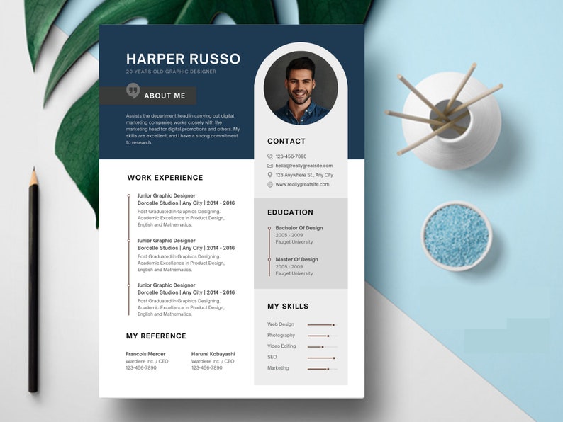 Resume Template || CV Template || Editable CV || Printable Resume ...