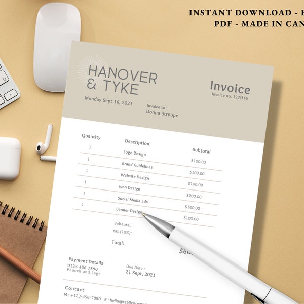 Aesthetics Invoice - Etsy
