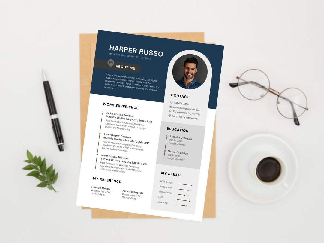 Resume Template || CV Template || Editable CV || Printable Resume ...
