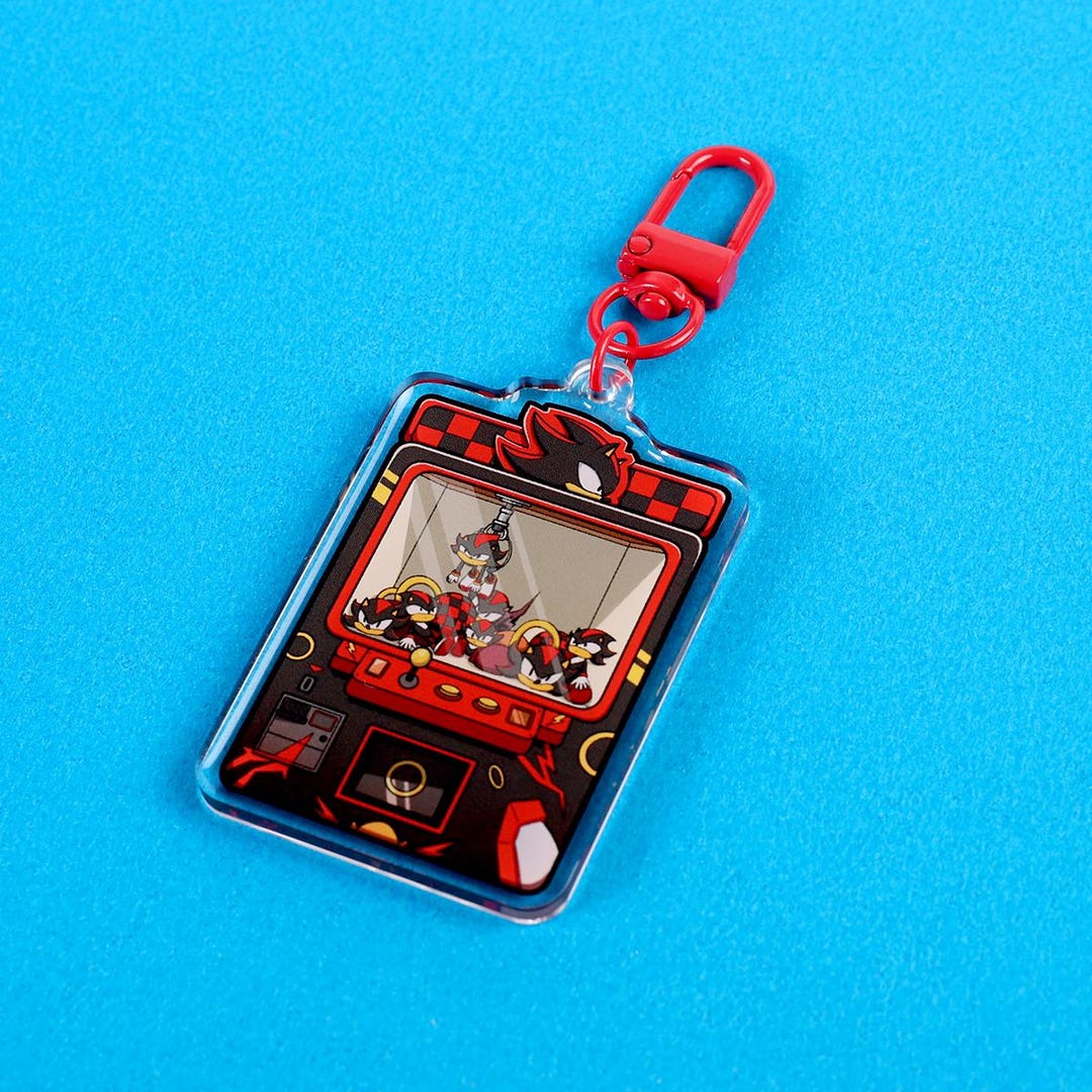 Shadow the Hedgehog Keychain | Angry Shadow, Sticker Machine and ...