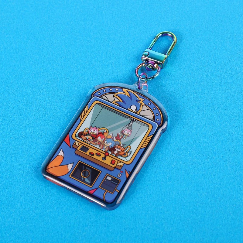 Sonic the Hedgehog Keychain - Etsy