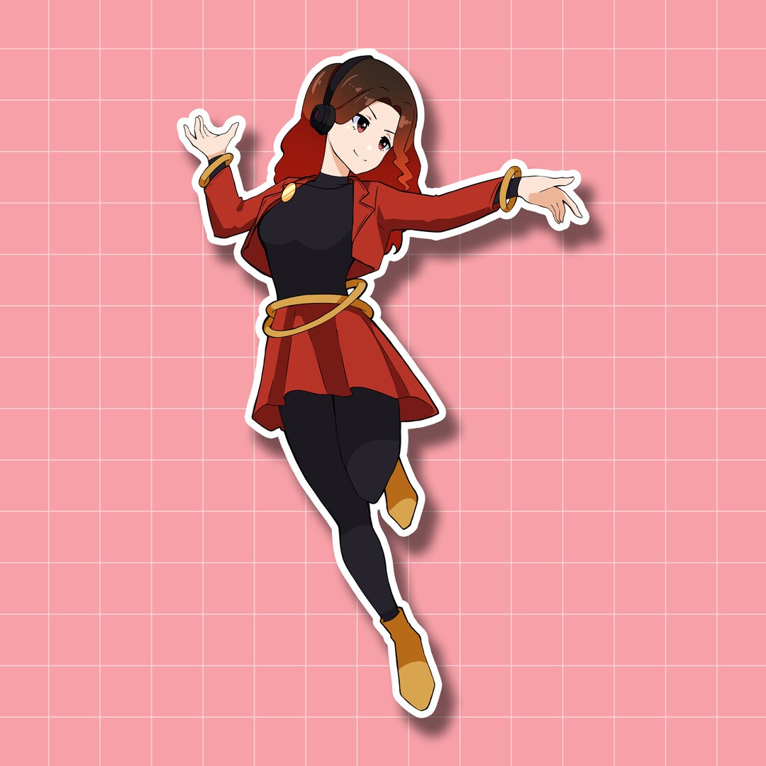 Anime Waifu Decal Sticker for Computer, Laptop, Kindle and Car ...