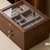 Personalized Solid Walnut Large Desk Organizer With Drawers, Wooden 2 ...