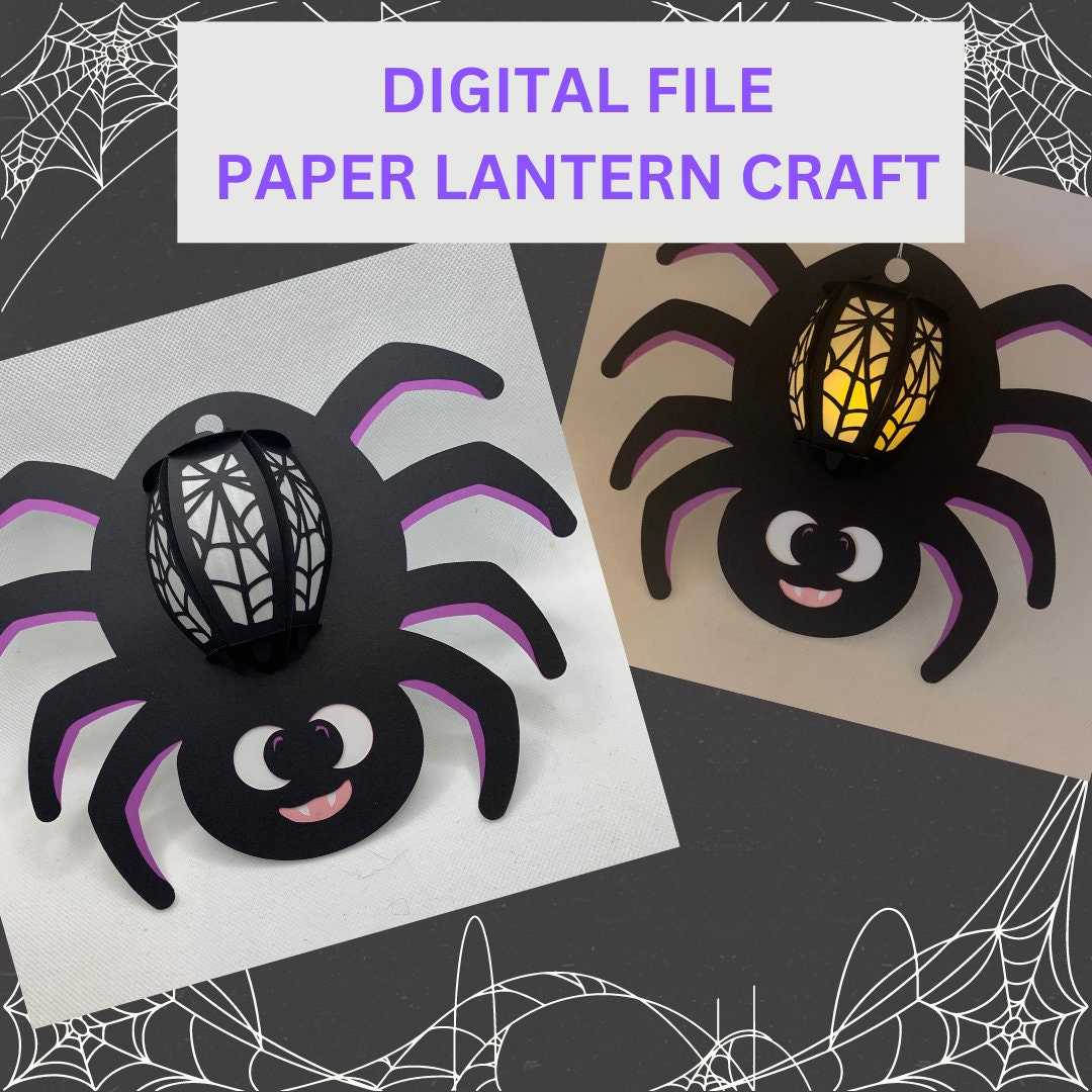 Papercut Spider Lantern - Hanging **digital File - Etsy