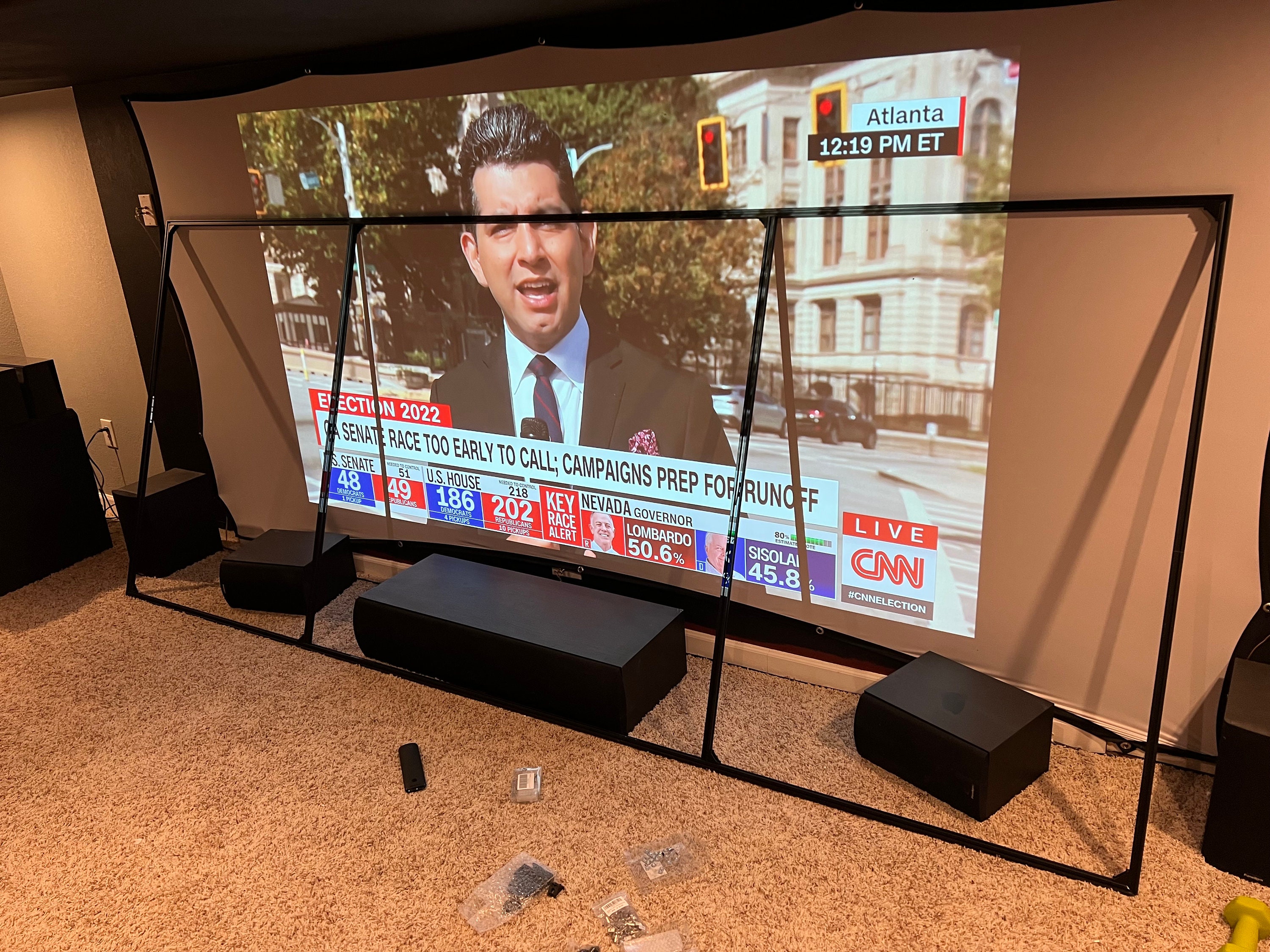 Epic 1 - Custom Sized Home Theater Projection Screen - Etsy