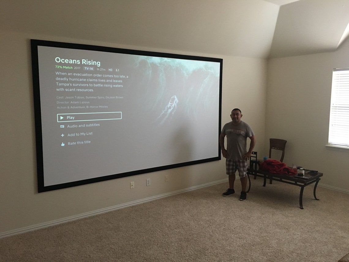 Epic 1 - Custom Sized Home Theater Projection Screen - Etsy