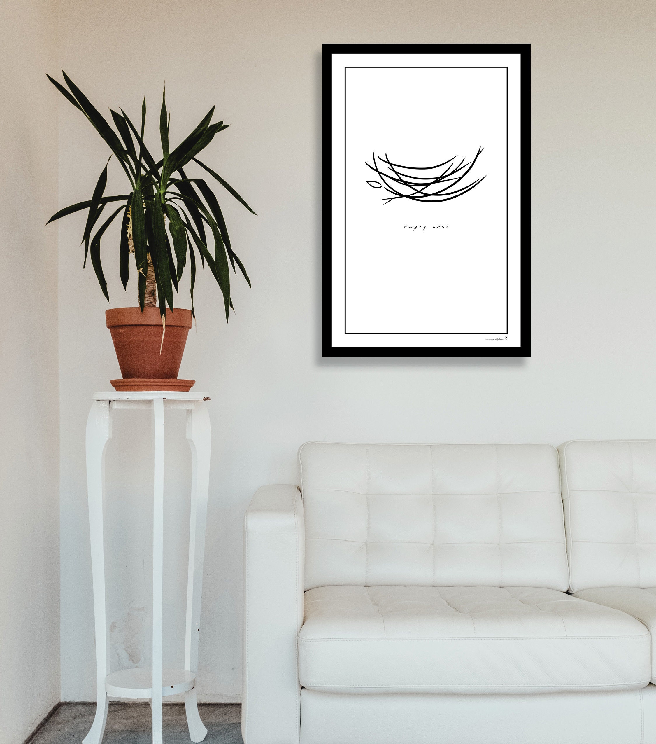 Empty Nest Illustration Printable | Nest | Digital Download | Original ...