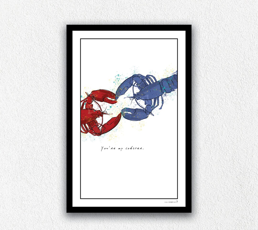Lobster Illustration Printable | Lobster | Original Art | Maine ...