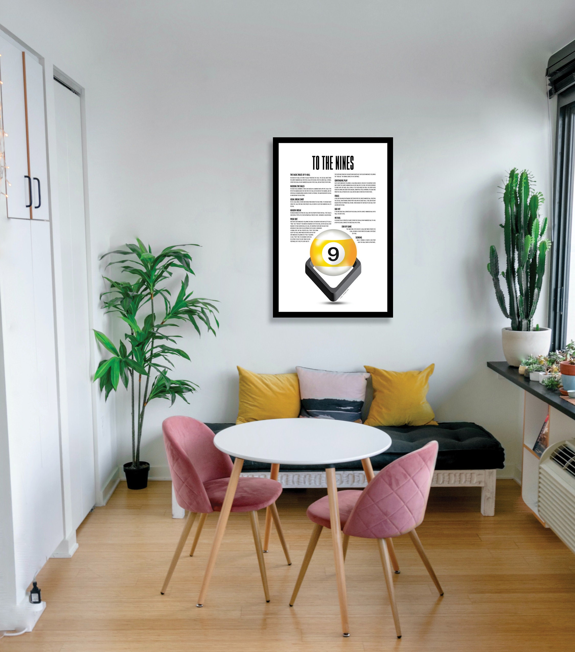 Pool Game Printable| Nine Ball | Rules of Nine Ball | Billiards ...