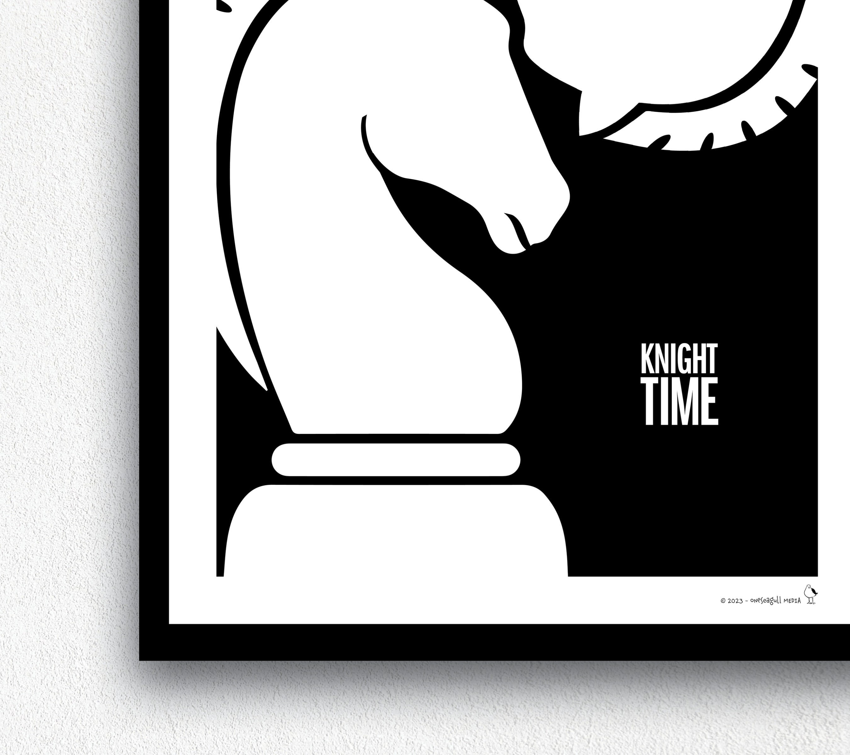 Chess Knight Printable | Knight Chess Game Piece | Minimalistic ...