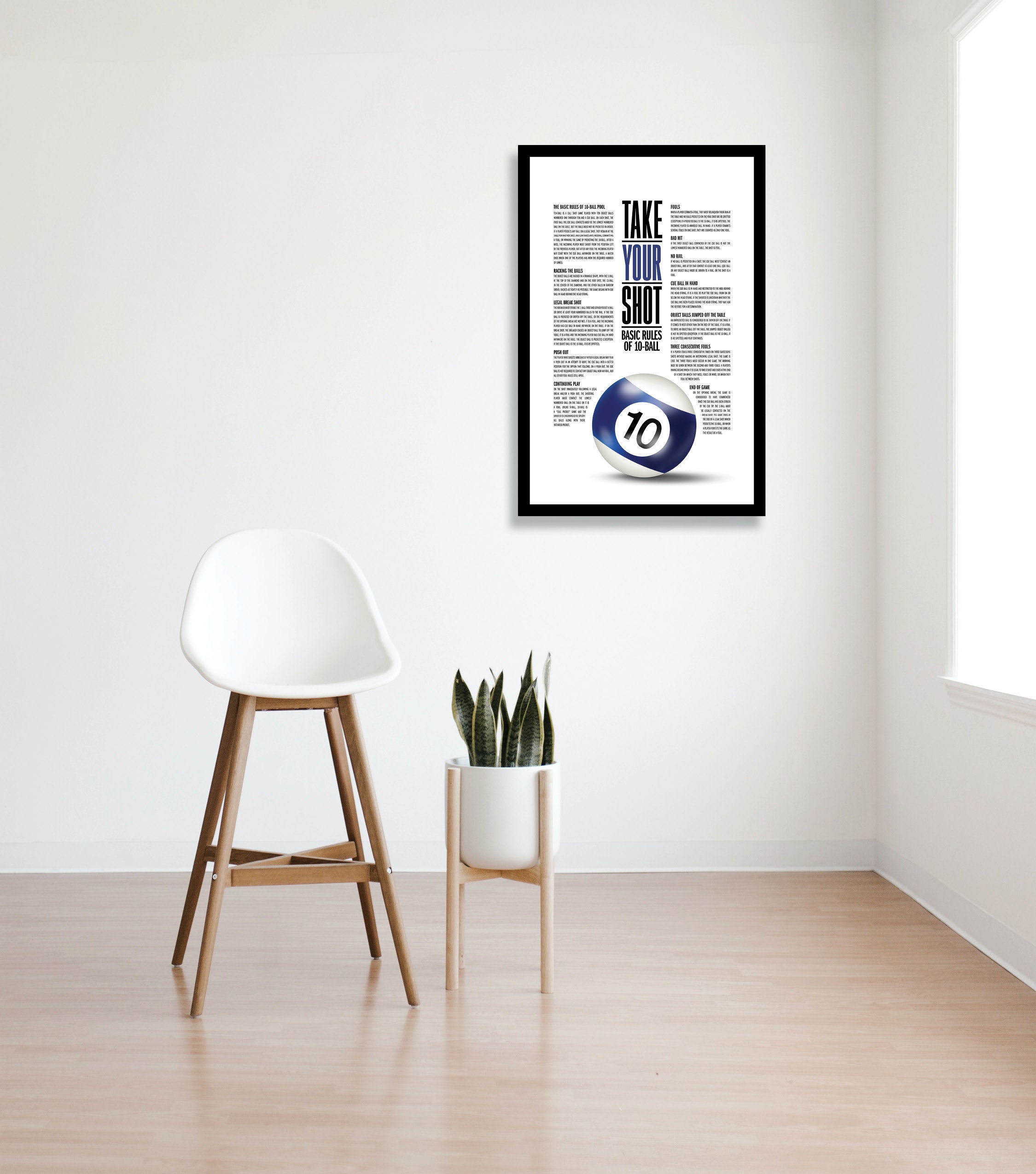 Pool Game Printable| Ten Ball | Rules of Ten Ball | Billiards | Digital ...