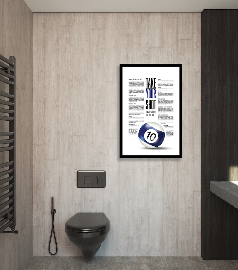 Pool Game Printable| Ten Ball | Rules of Ten Ball | Billiards | Digital ...