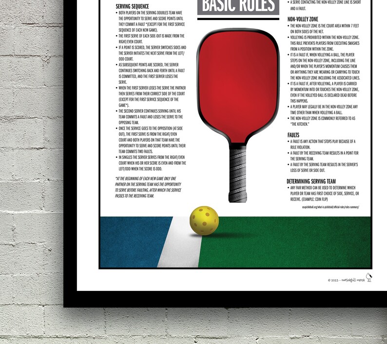 Pickleball | Rules of Pickleball | Game | Printable | | Digital ...
