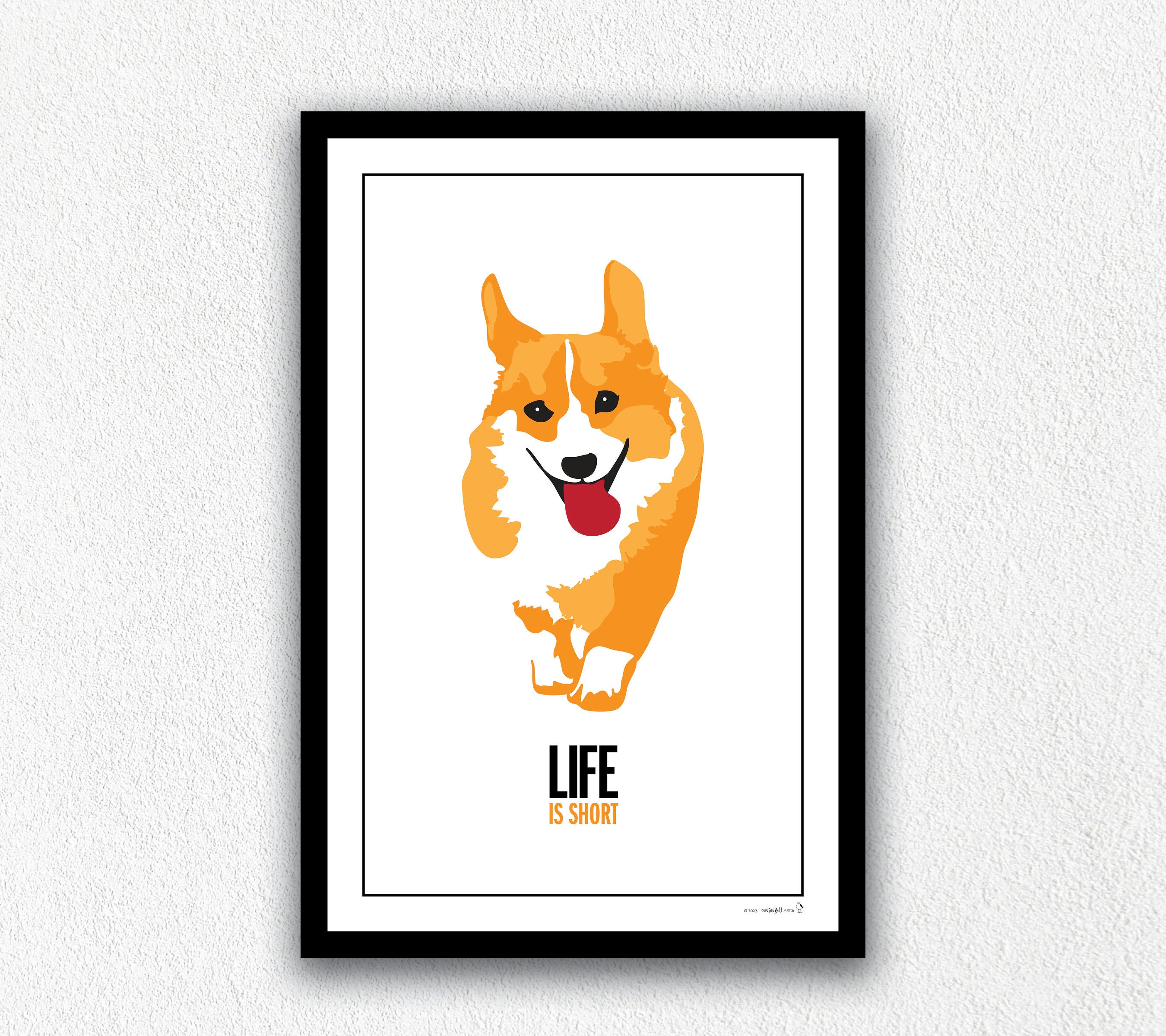 Corgi Dog Illustration Printable | Pembroke Welsh Corgi | Original ...