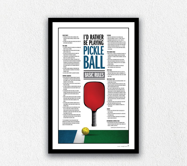 Pickleball | Rules of Pickleball | Game | Printable | | Digital ...