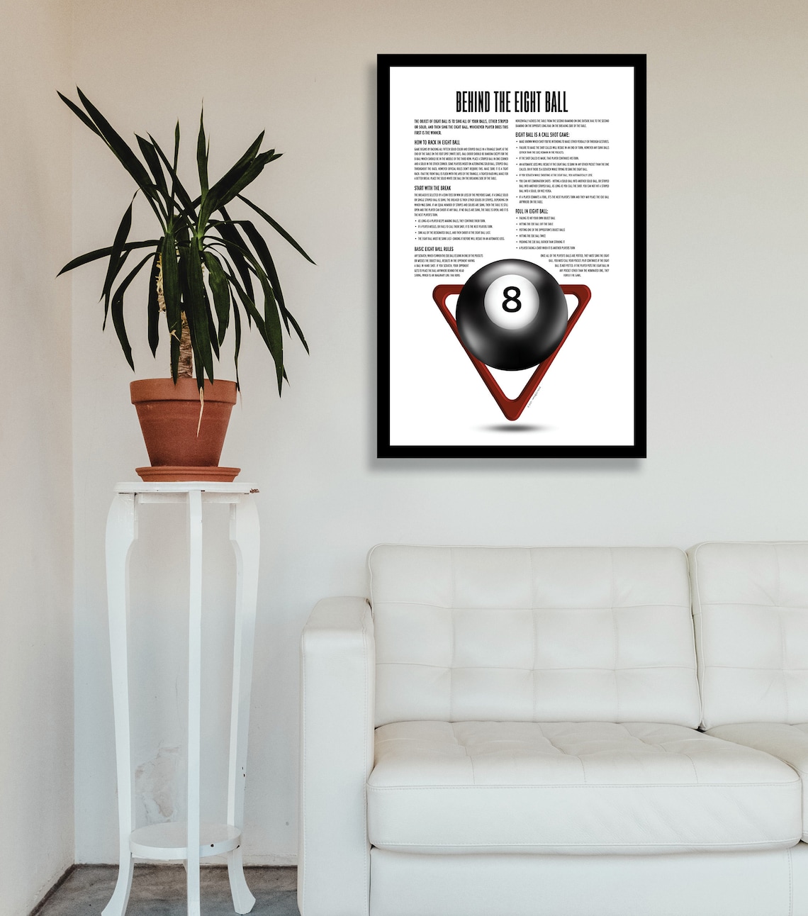 Pool Game Printable| Eight Ball | Rules of Eight Ball | Billiards ...