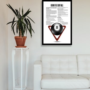 Pool Game Printable| Eight Ball | Rules of Eight Ball | Billiards ...